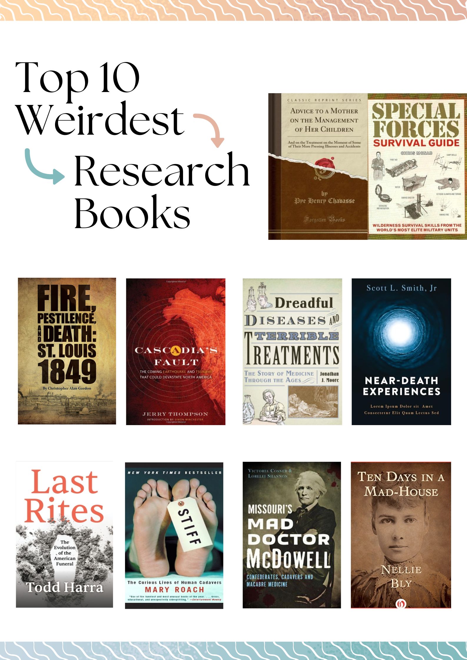 Top Ten Tuesday – Weird Research Books – Kelsey Gietl – Author